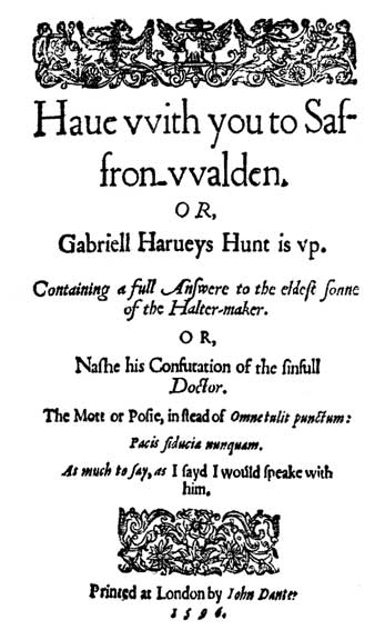 Gabriel Harvey’s Relationship with Oxford | SourceText.com